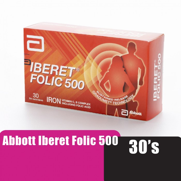 Iberet Folic 500 30'S | Health & Wellness Pharmacy | The Most Caring ...