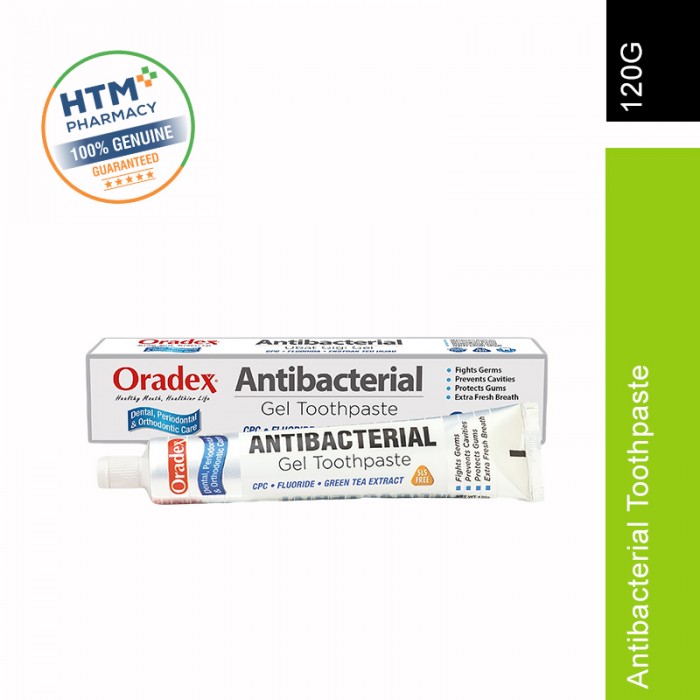 ORADEX ANTIBACTERIAL GEL TOOTHPASTE 120G | Health & Wellness Pharmacy ...