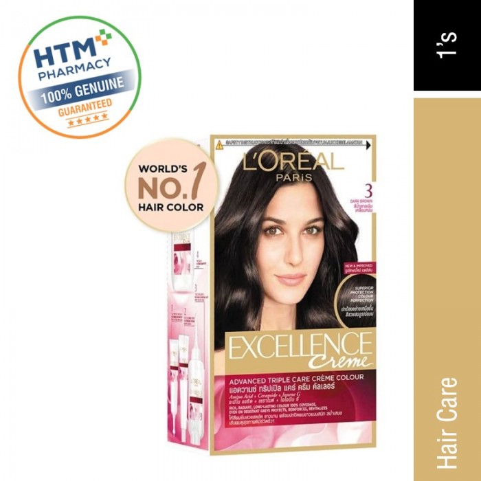 Loreal Paris Excellence Creme 3 - Dark Brown | Health & Wellness ...