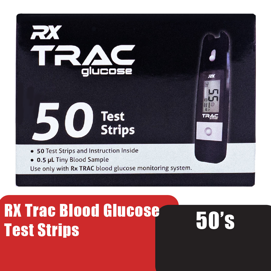 RX TRAC Glucose Test Strips 50's [Expiry 10/2023] | Health & Wellness ...