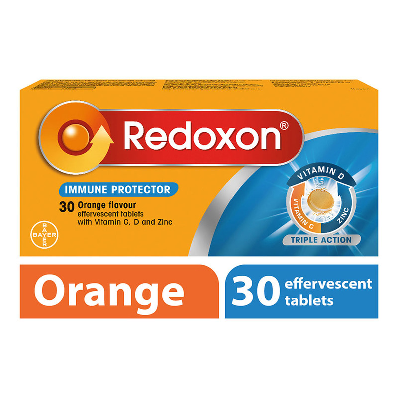 Redoxon Triple Action Effervescent Orange Tablet 30's | Health ...
