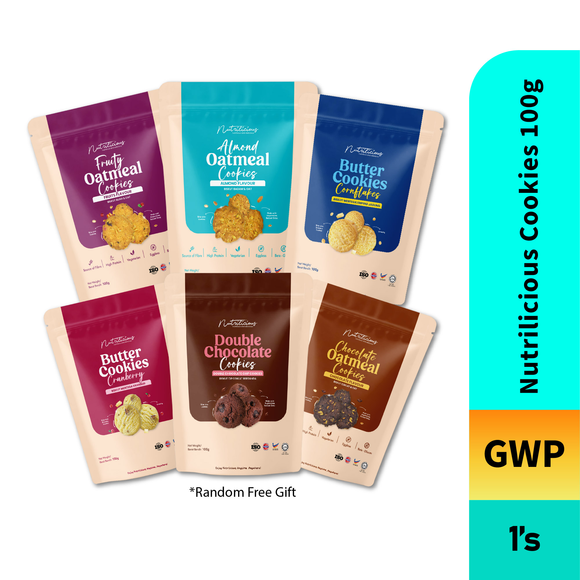 FREE GIFT NUTRILICIOUS Butter Cookies 100g Online